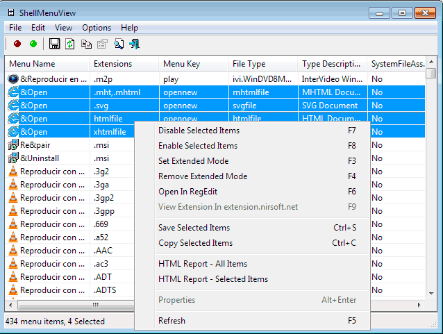 Como editar el menú contextual de Windows